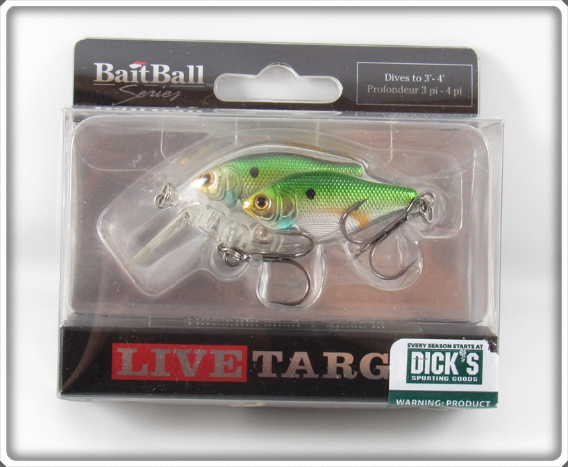 Live Target Metallic Green Bait Ball Series Double Fish In Box | Lure ...