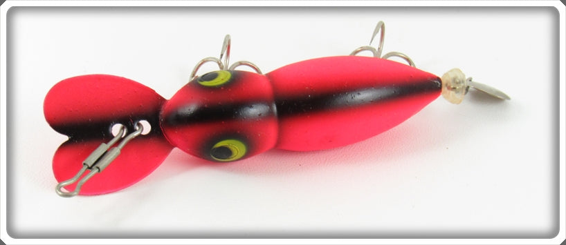Fluorescent Red & Black Whopper Stopper Hellbender Type Lure For Sale ...